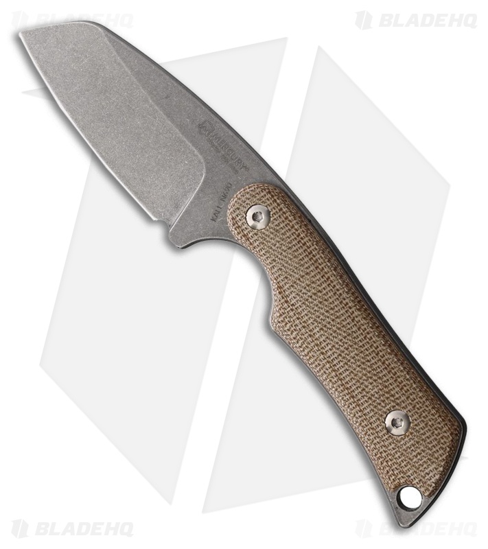 Mercury Kali Sheepsfoot Fixed Blade Natural Micarta (3.38 Stonewash ...