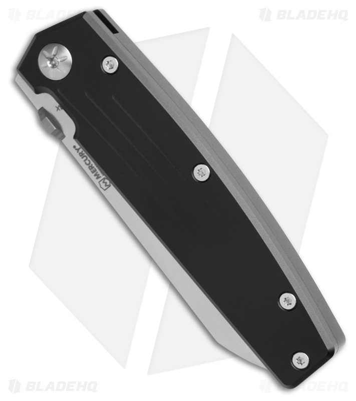 Mercury Logan Mini Liner Lock Knife Black Al Satin