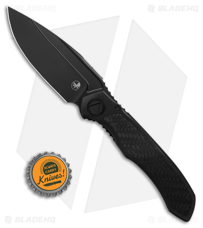 Microtech Anax Knife Black Titanium (3.8" DLC) - Blade HQ