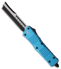 Microtech Combat Troodon Hellhound Razor OTF Blue Two-Tone