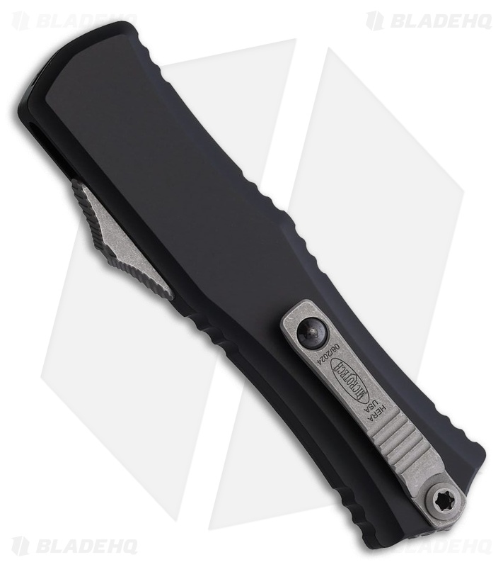 Microtech Hera II Mini S/E OTF Knife Black Al Apoc Serr