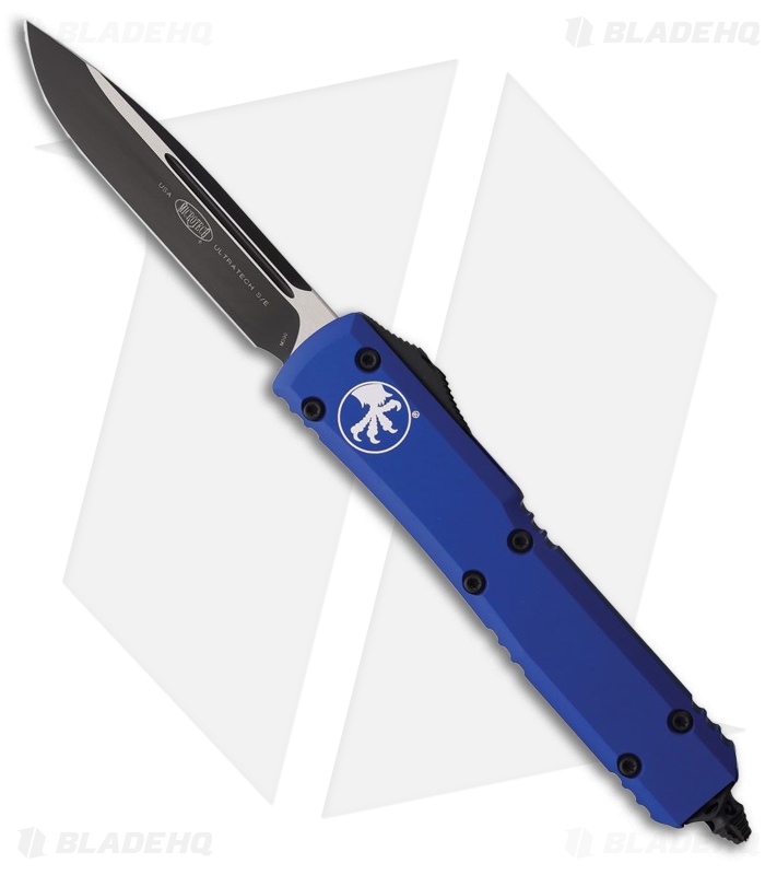 Microtech Ultratech S/E OTF Knife Navy Blue Al Black