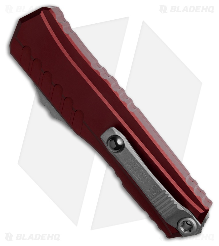 Microtech Cypher II D/E Knife Merlot Red Al Apoc Full Serr