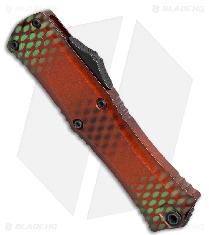 Microtech Hera II Mini D/E OTF Automatic Knife Orange X-51 Al