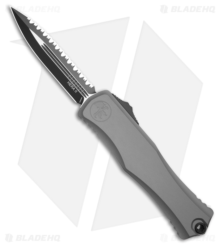 Microtech Hera II D/E OTF Knife Natural Clear Black Full Serr