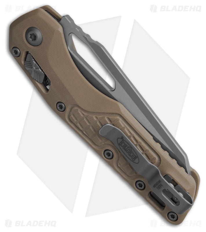 Microtech MSI Ram-Lok Knife Frag Tan G-10 Apoc Serr