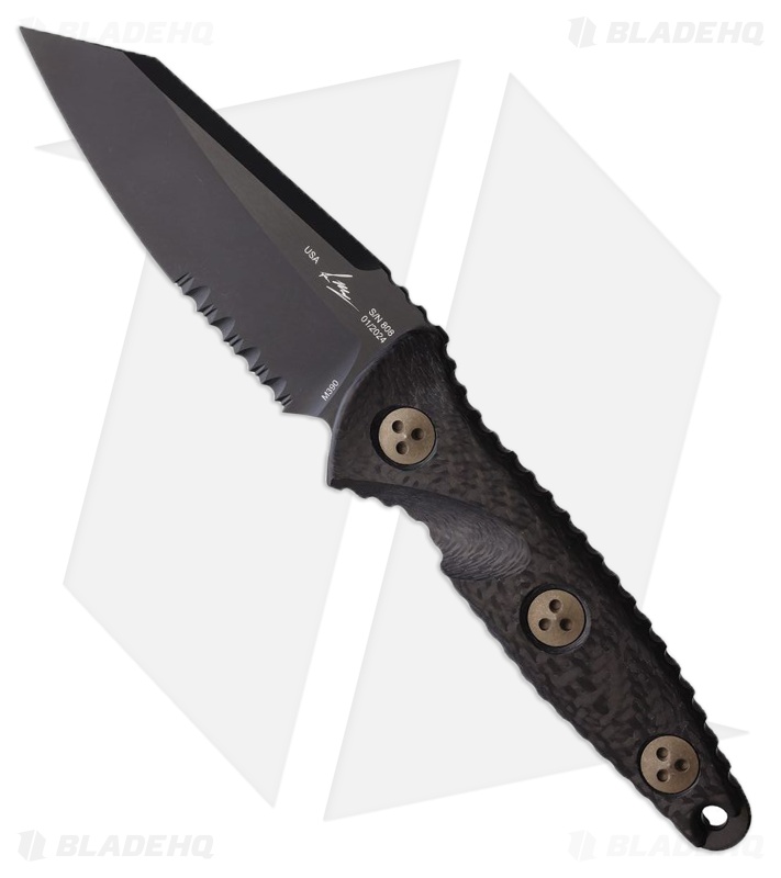 Microtech Socom Alpha Mini Warcom Knife CF + Serr