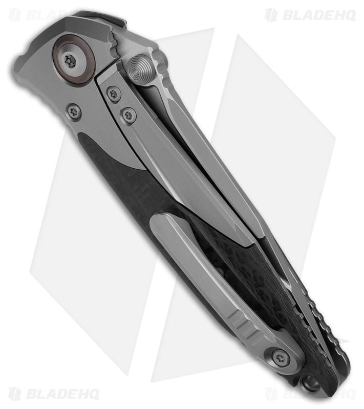 Microtech Socom Bravo Knife Ti/CF (4" Part Serr) - Blade HQ