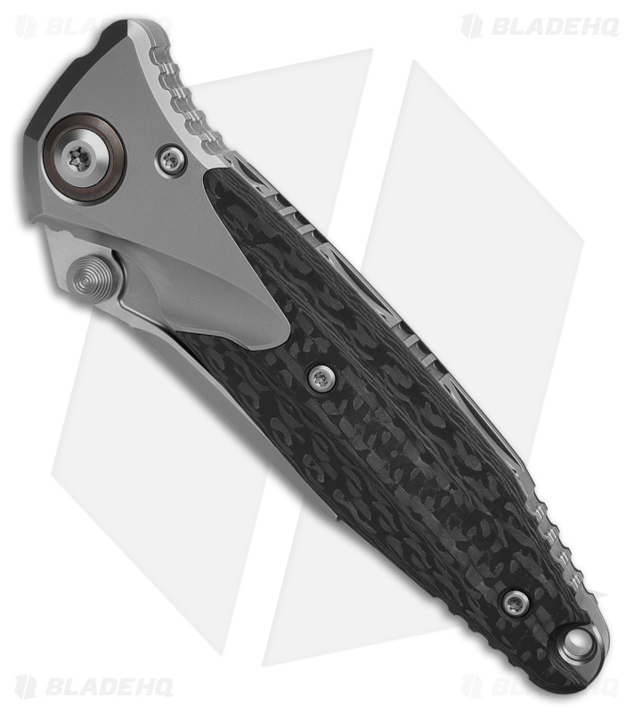Microtech Socom Bravo Knife Ti/CF (4" Part Serr) - Blade HQ