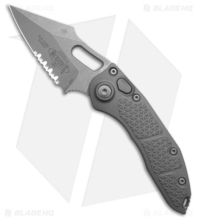 Microtech Stitch Automatic Knife Natural Clear Al AP Serr