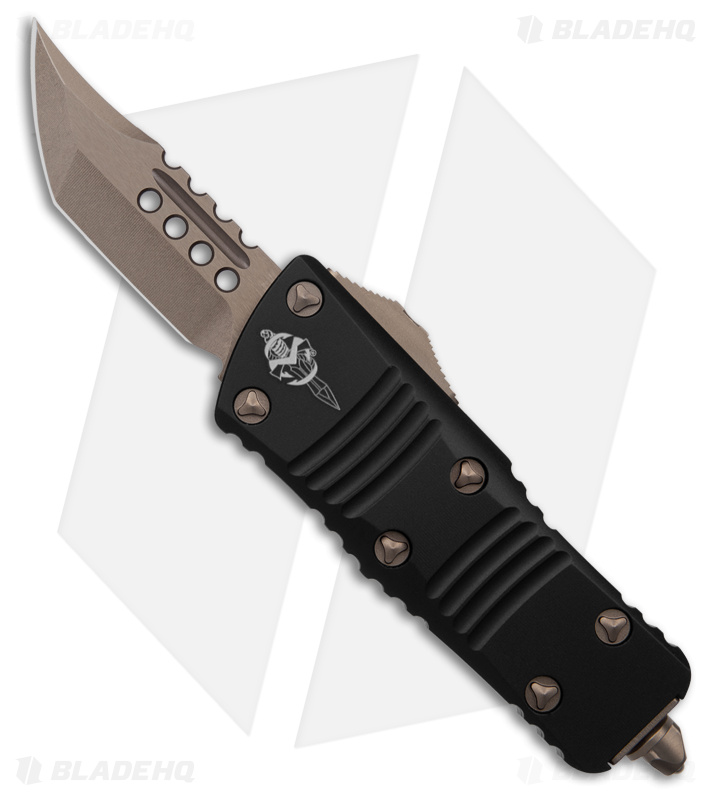Microtech Troodon Mini OTF Knife Hellhound/Bronze - Blade HQ