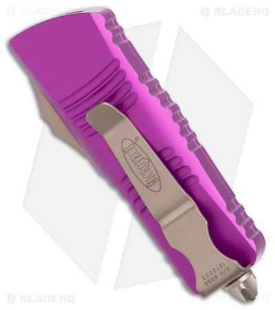 Microtech Troodon Mini T/E OTF Violet (Bronzed) - Blade HQ