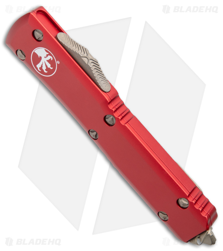 Microtech Ultratech OTF Auto Knife Red Al Bronze - Blade HQ