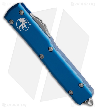 Microtech Ultratech OTF Knife Blue Aluminum D/E Satin Serr