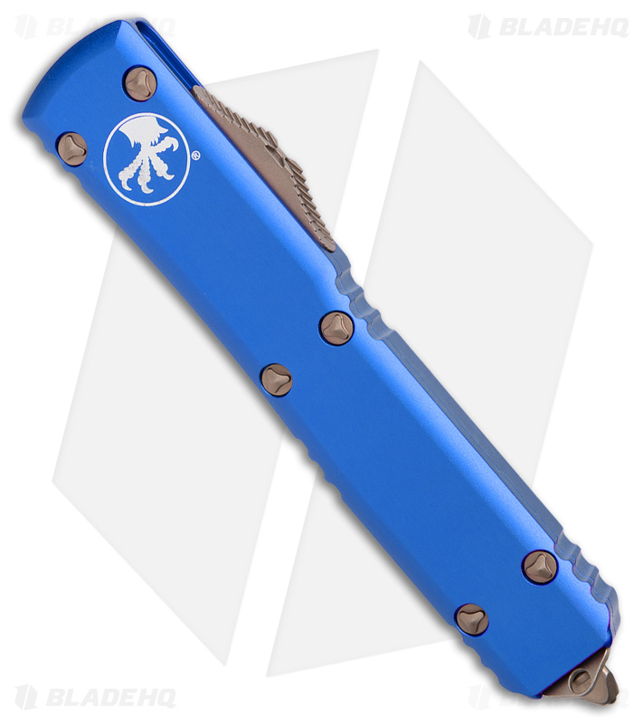 Microtech Ultratech D/E OTF Auto Blue (Bronze) - Blade HQ