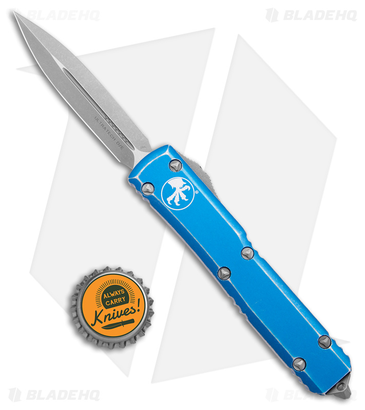 Microtech Ultratech D/E OTF Blue (Apocalyptic) - Blade HQ