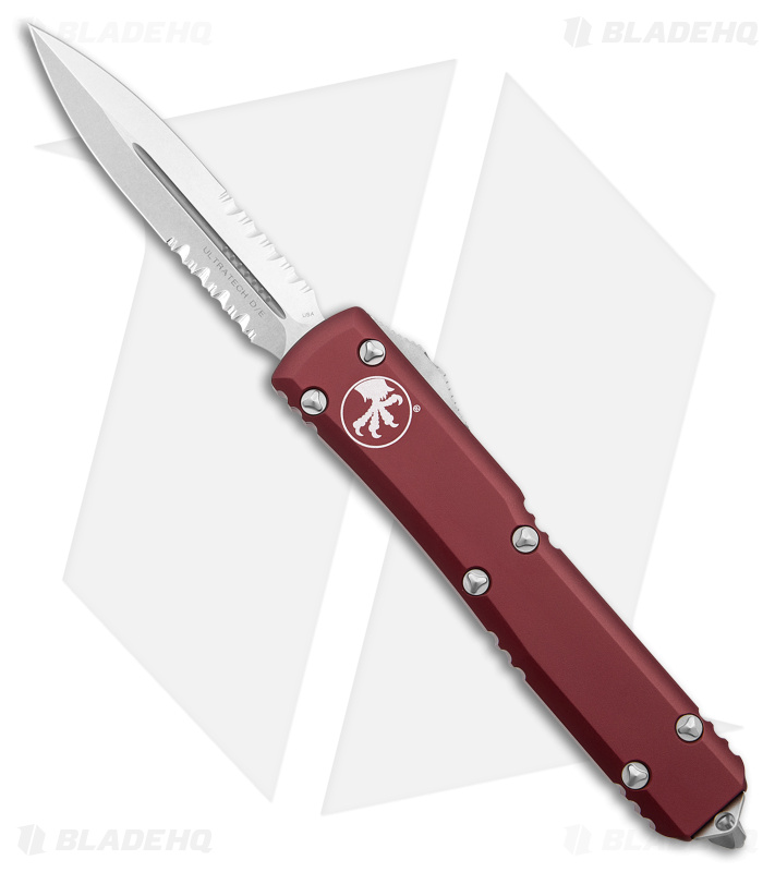 Microtech Ultratech D/E OTF Auto Merlot (SW Serr) - Blade HQ