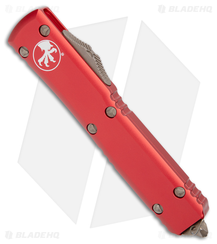 Microtech Ultratech OTF Knife Red (3.4" Bronze) - Blade HQ