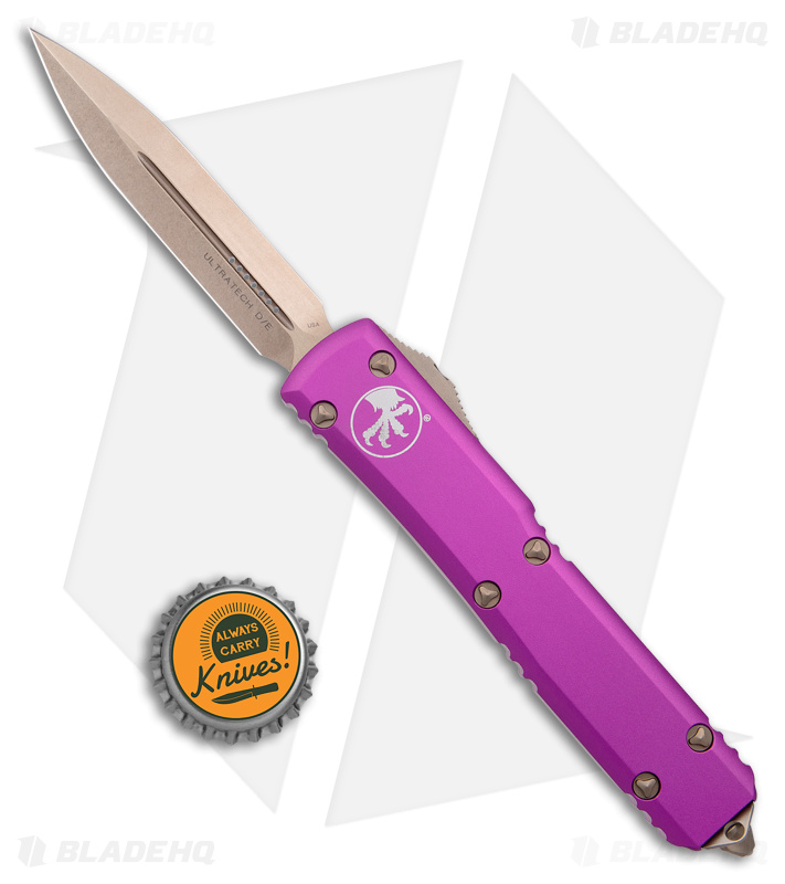 Microtech Ultratech D/E OTF Auto Violet (Bronze) - Blade HQ