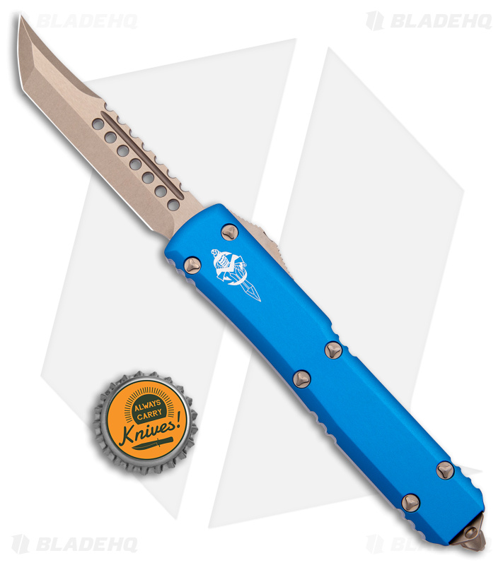 Microtech Ultratech Hellhound Tanto Blue (Bronze) - Blade HQ
