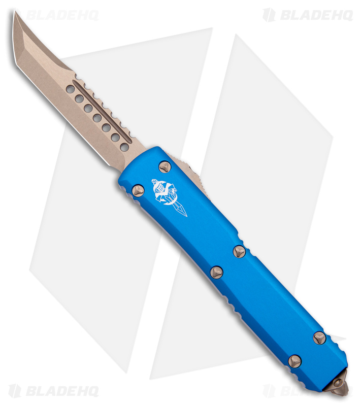 Microtech Ultratech Hellhound Tanto Blue (Bronze) - Blade HQ