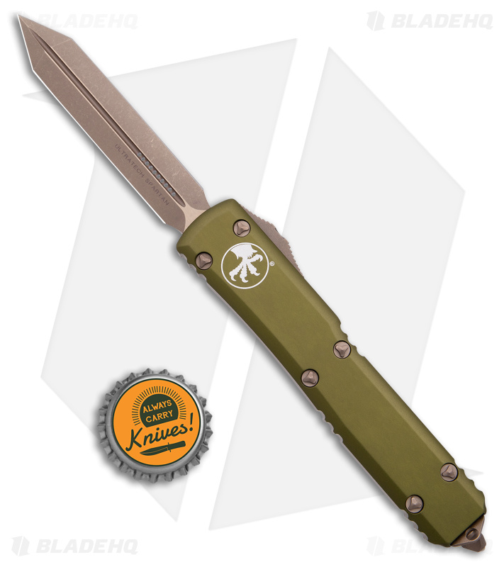 Microtech Spartan Ultratech OTF OD Green (Bronze) - Blade HQ