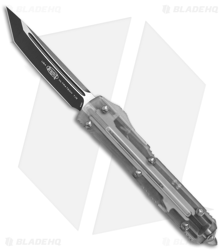 Microtech Ultratech T/E OTF Automatic Knife Clear Top CC (3.4" Black ...