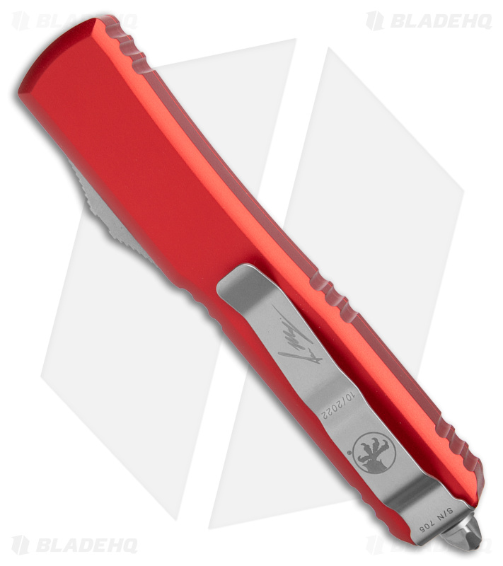 Microtech Ultratech Warhound Knife Red (3" SW) - Blade HQ