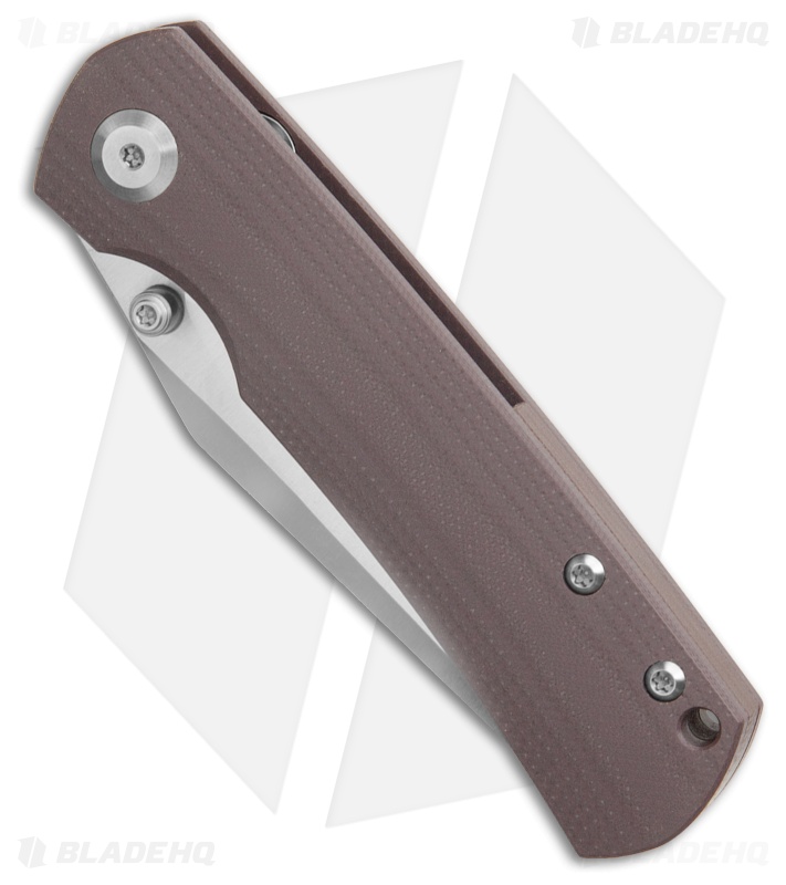 Monterey Bay Knives Mini Old Guard Liner Lock Brown G-10