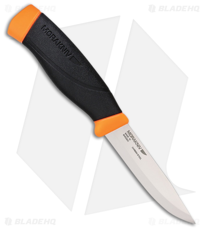 Mora Companion Heavy Duty Fixed Blade Orange/Black (4.00" Satin) - Blade HQ
