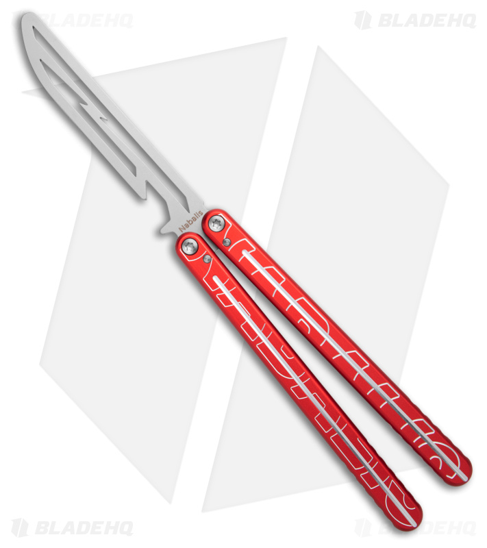 Nabalis Lightning Butterfly Knife Red Trainer BB - Blade HQ
