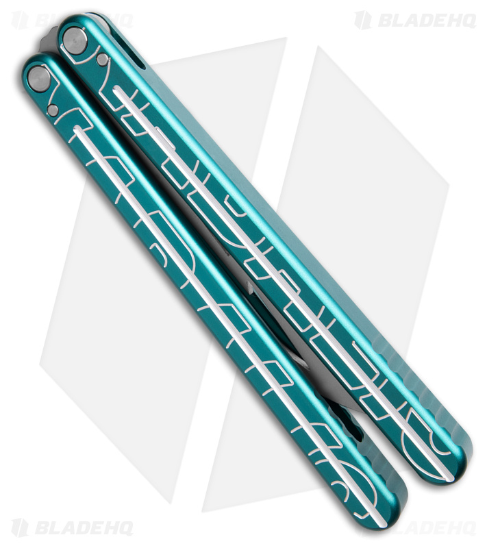 Nabalis Lightning Butterfly Knife Teal Trainer BB - Blade HQ