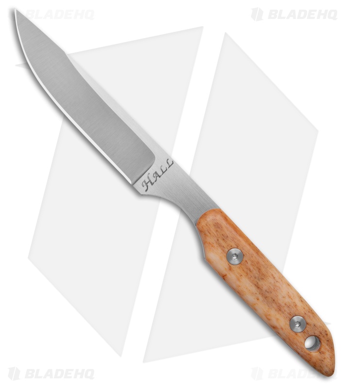 Jeff Hall Custom Fixed Blade Neck Knife Giraffe Bone CPM 154