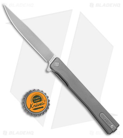 Ocaso Solstice Liner Lock Knife Titanium (Satin) - Blade HQ
