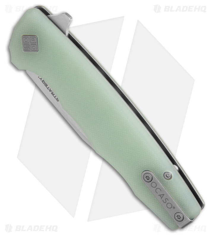 Ocaso Strategy Liner Lock Jade G-10 (Satin) - Blade HQ