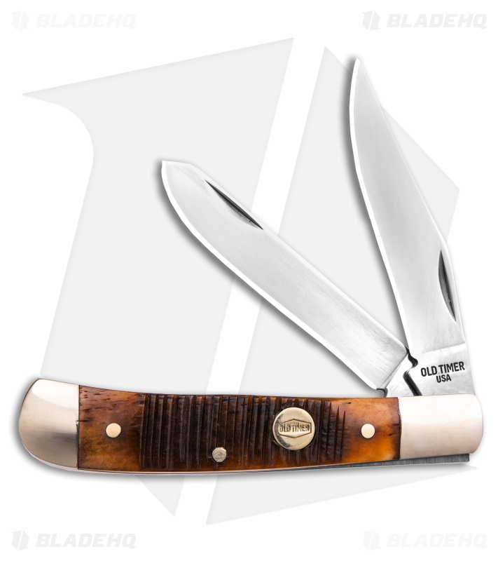 Old Timer Generational Trapper Knife Jigged Bone | 94OTG | Blade HQ