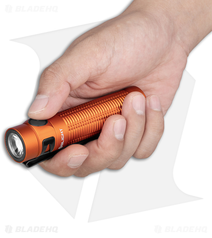 Olight Baton 3 Pro Rechargeable Flashlight Orange - Blade HQ