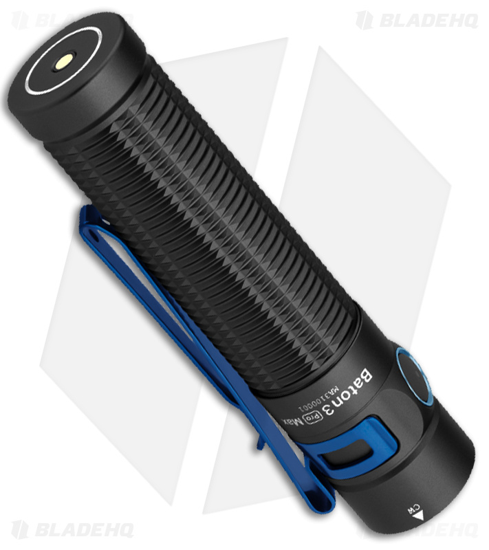 Olight Baton 3 Pro Max Flashlight Black Aluminum (2000 Lumens Warm ...