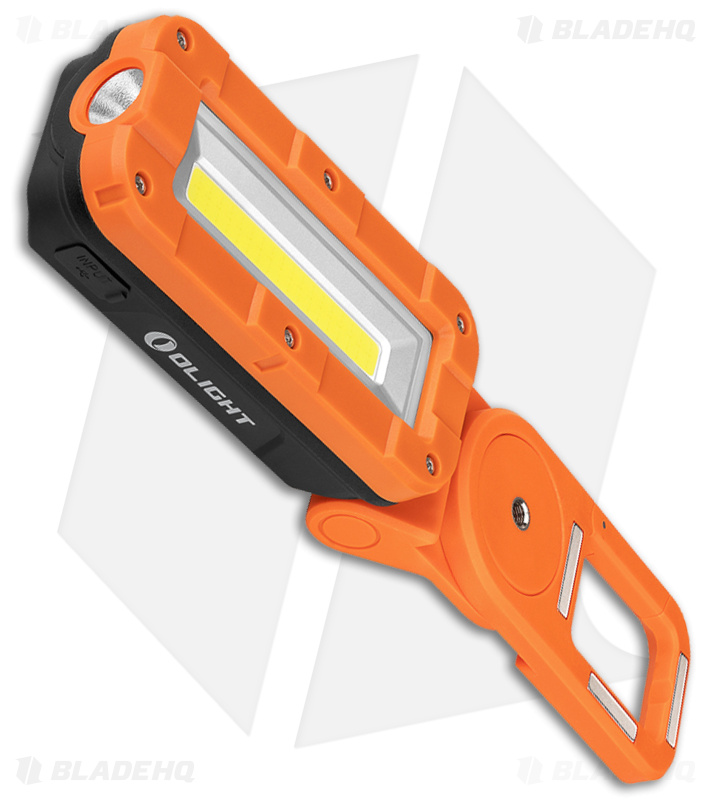 Olight Swivel Pro Work Light Orange (1100 Lumens) - Blade HQ