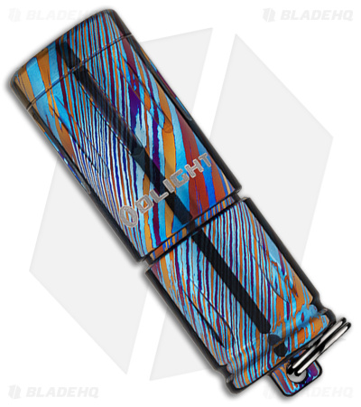 Olight iXV Rechargeable LED Keychain Flashlight Titanium Damascus (180 ...