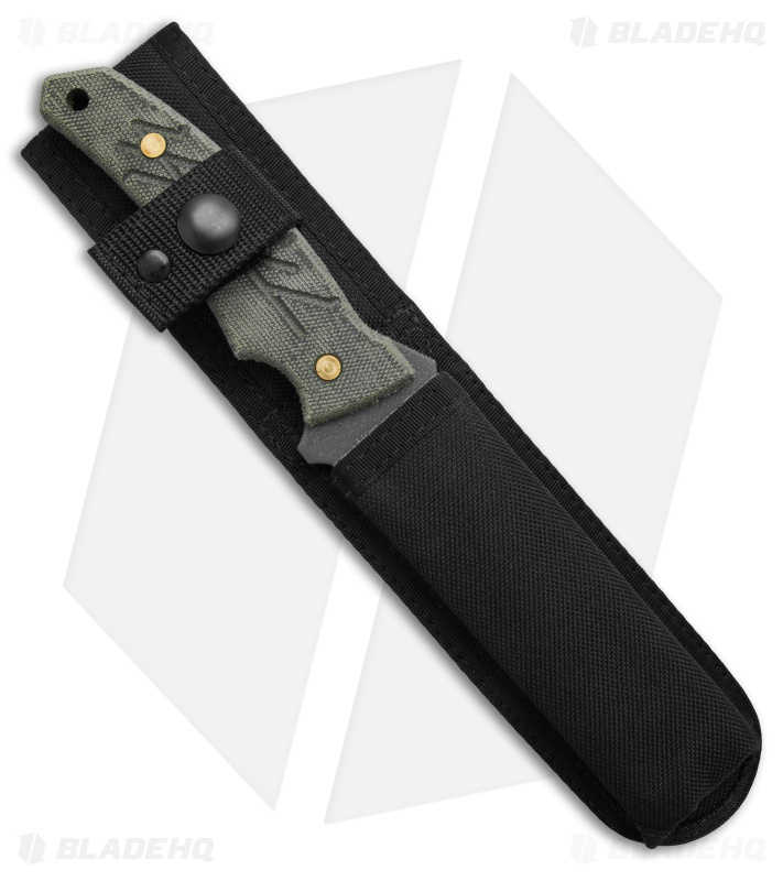 Ontario Morta Knife Green Micarta (Gray) - Blade HQ