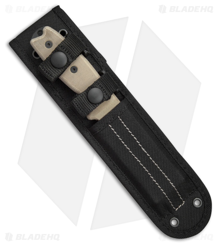 Ontario OKC RAT-3 Fixed Blade Knife Tan Micarta (3.6" Black Serr) 8666 ...