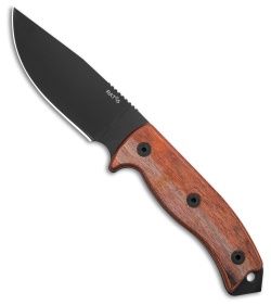 Ontario Rat-5 Knife Laminate Wood Black Powder Coat