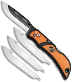 Outdoor Edge Razor Lite Knife Orange w/ 3 Extra Blades Satin