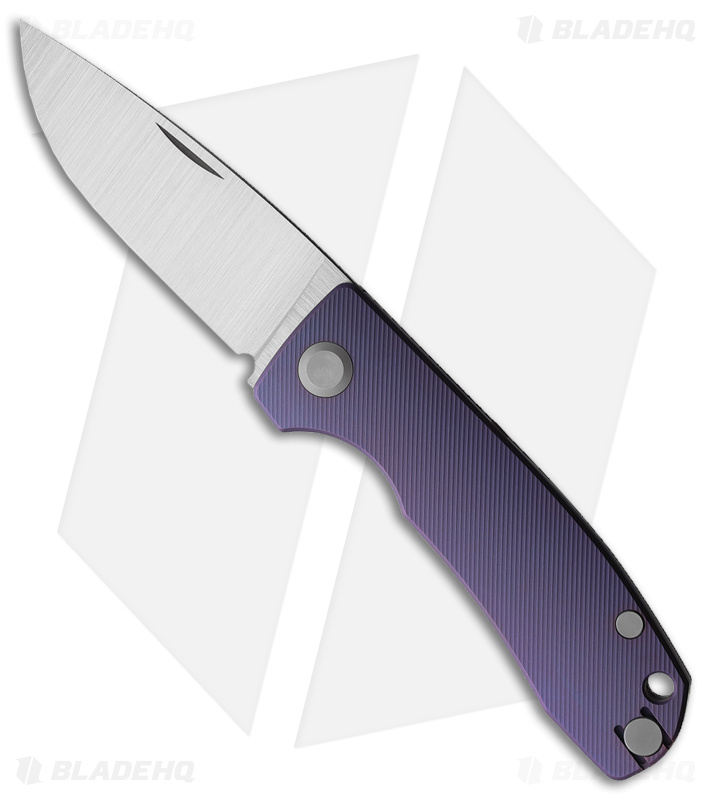 PMP Knives Harmony Knife Purple Ti (3" Satin) - Blade HQ