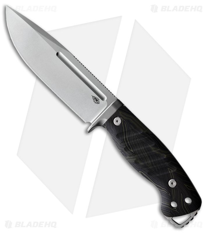 PMP Knives Warthog Knife Black Brown G-10 (5" SW) - Blade HQ
