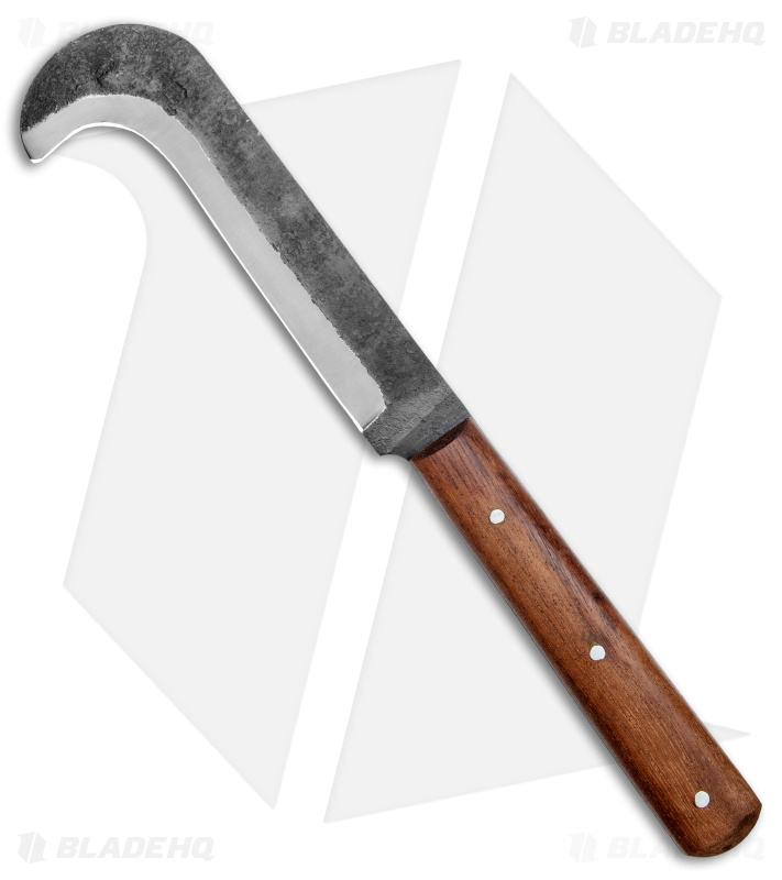 Pakistan Bill Hook Machete Fixed Blade Knife Brown Wood (9.3" Two Tone ...