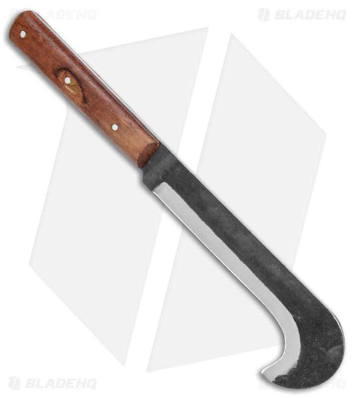 Pakistan Bill Hook Machete Fixed Blade Knife Brown Wood (9.3" Two Tone ...
