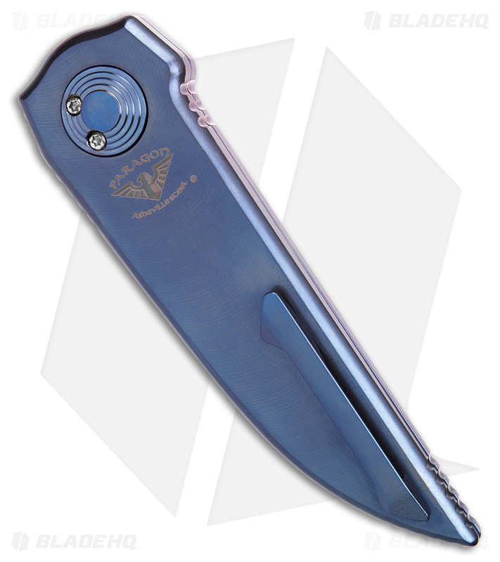 Paragon Phoenix Knife Blue Titanium (3.9" SW ) - Blade HQ