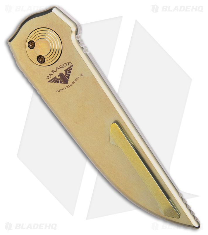 Paragon Phoenix Knife Gold SW Titanium (3.9" SW) - Blade HQ